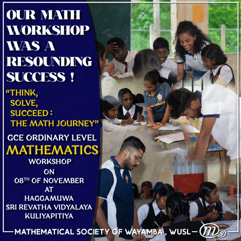 GCE Ordinary Level Mathematics Workshop Achieves Remarkable Success ...